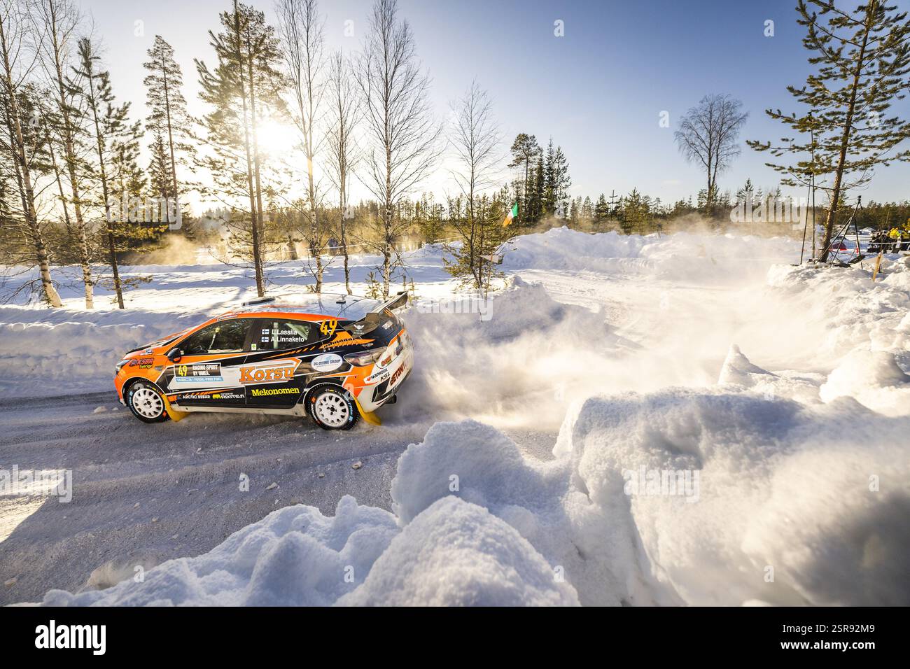 49 Leevi LASSILA, Antti LINNAKETO, Renault Clio Rally3, action during ...