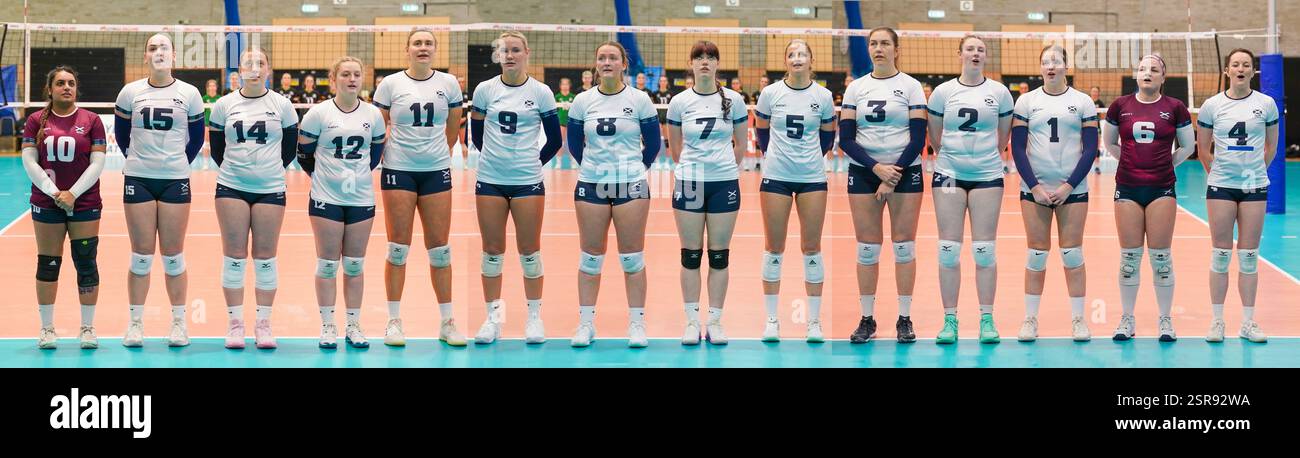 Scotland Womens Volleyball Team at 2025 Five Nations Stock Photo - Alamy