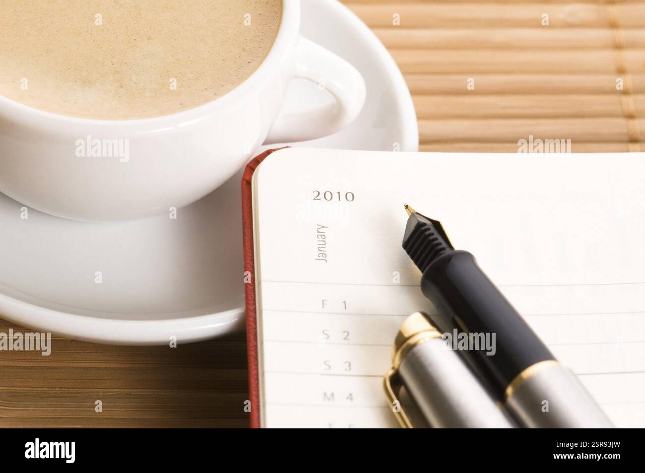 New year and the first cup of coffee Stock Photo - Alamy