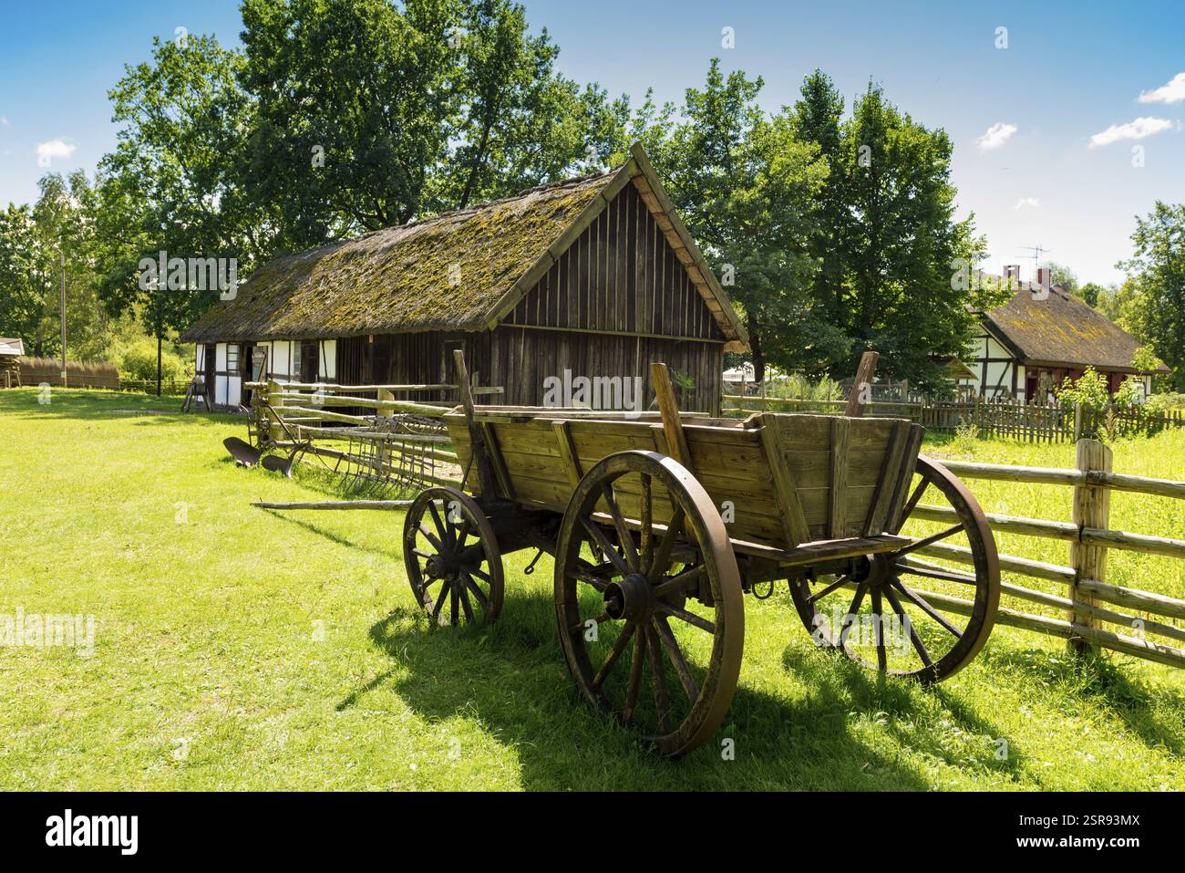 Polish ethno- village Stock Photo - Alamy