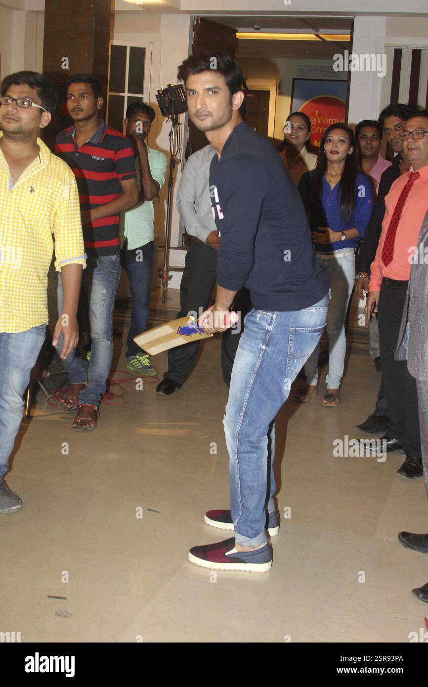 Bollywood actor Sushant Singh Rajput during the promotion of film M S ...