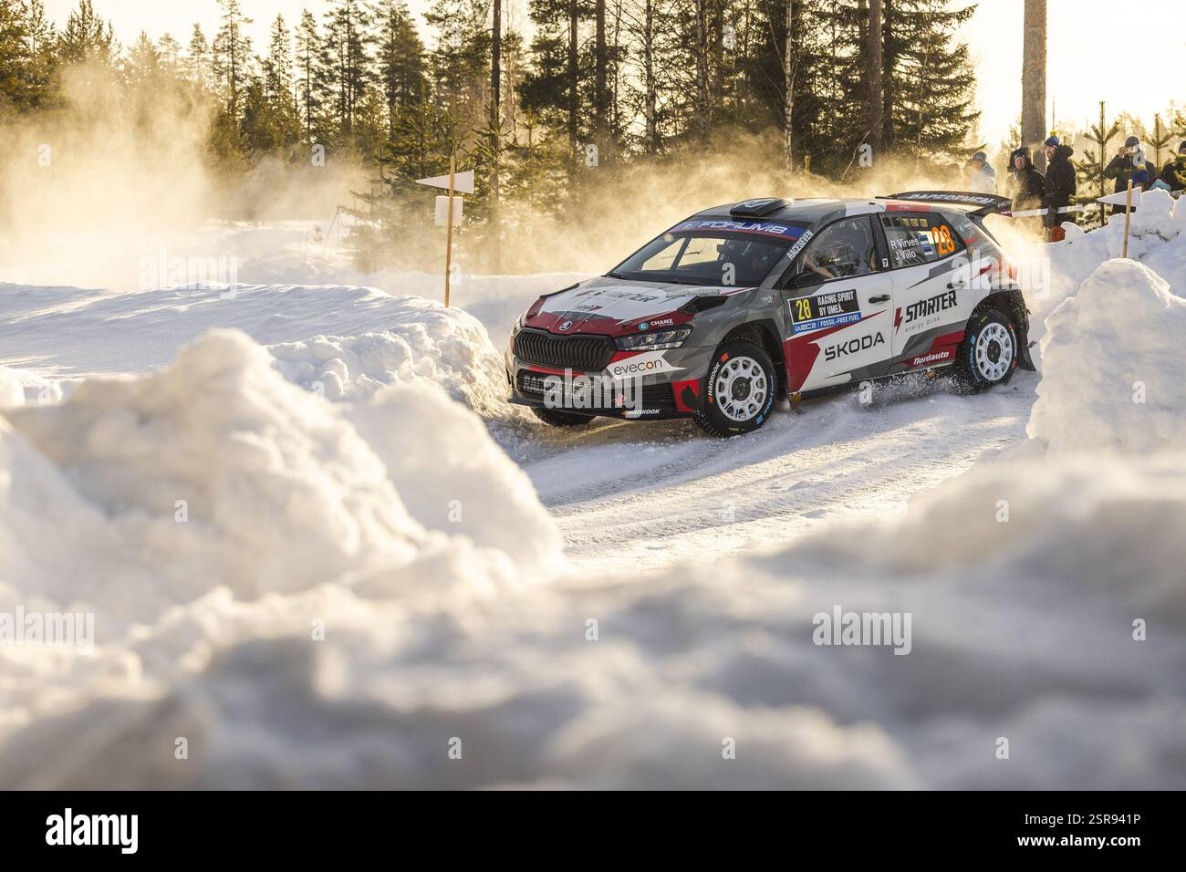 28 Robert VIRVES, Jakko VIILO, Skoda Fabia RS Rally2, action during the ...