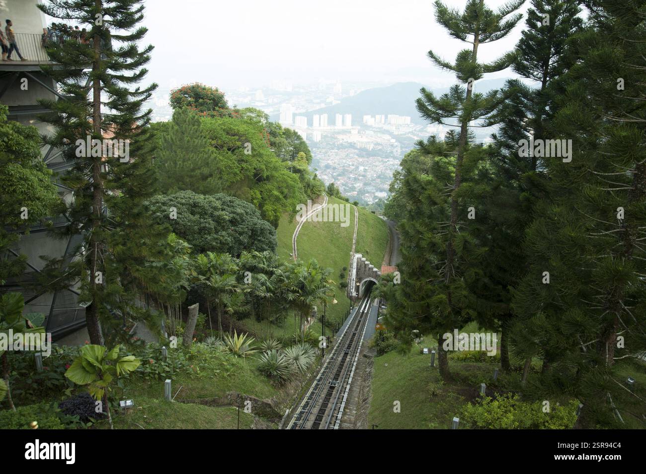 Aerial view from bukit bendera hill, penang, malaysia, asia Stock Photo ...