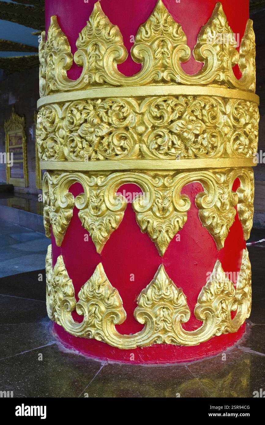 Pillar, global vipassana pagoda, gorai, mumbai, maharashtra, India ...