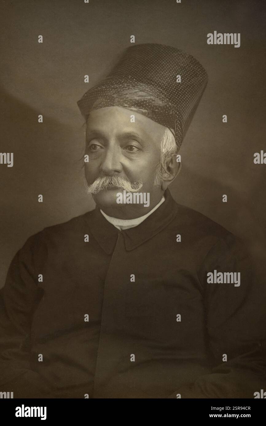 Old vintage photo of parsi man, india, asia Stock Photo - Alamy