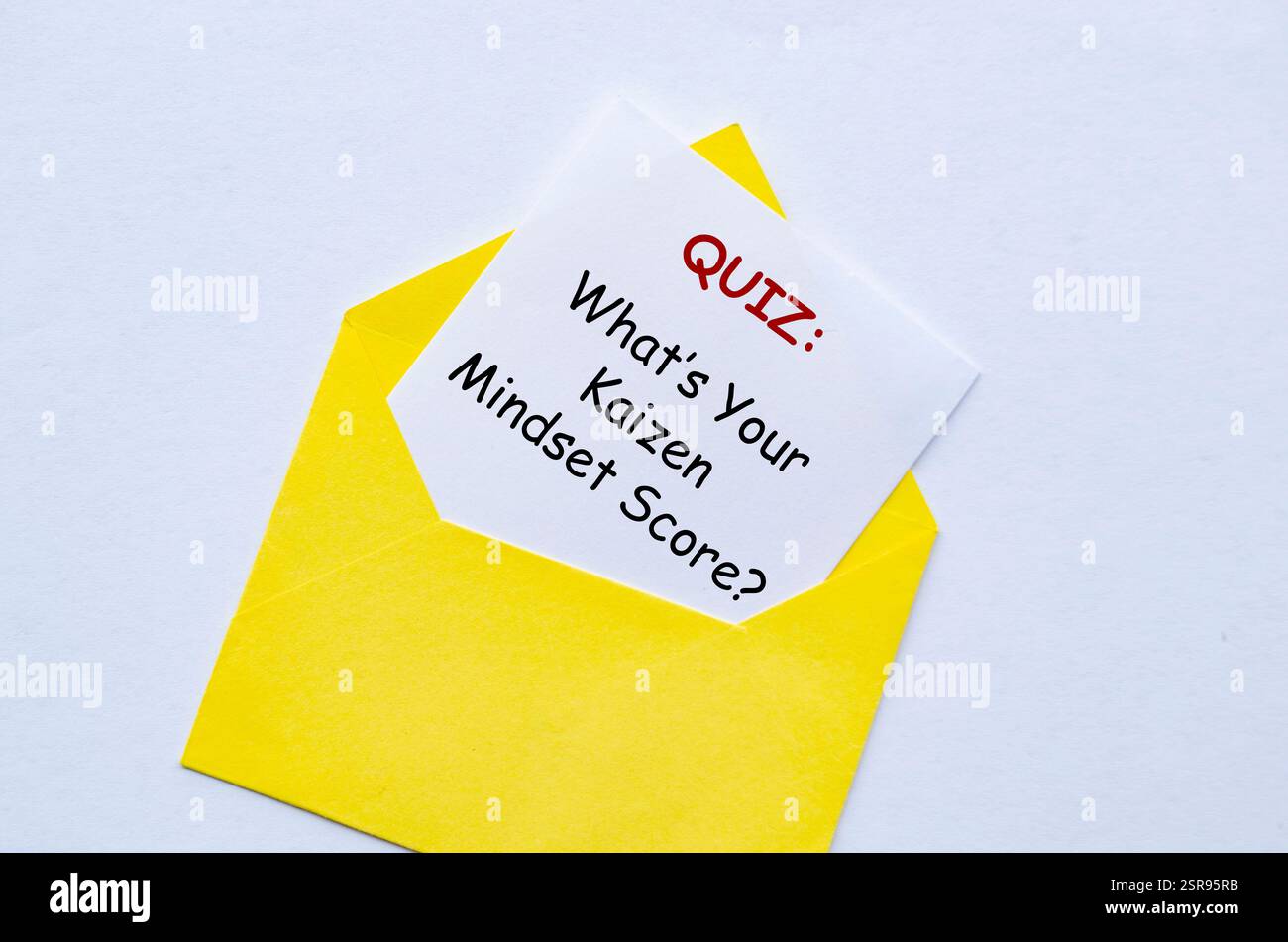 A quiz relating to what is your Kaizen mindset score. Question and ...