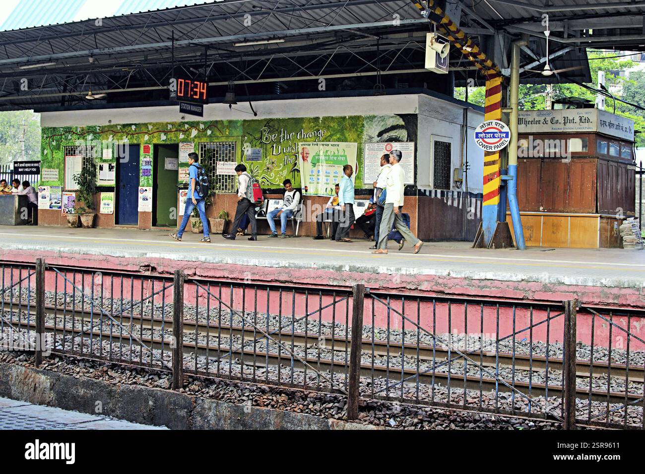Lower Parel Railway Station, Mumbai, Maharashtra, India, Asia Stock ...