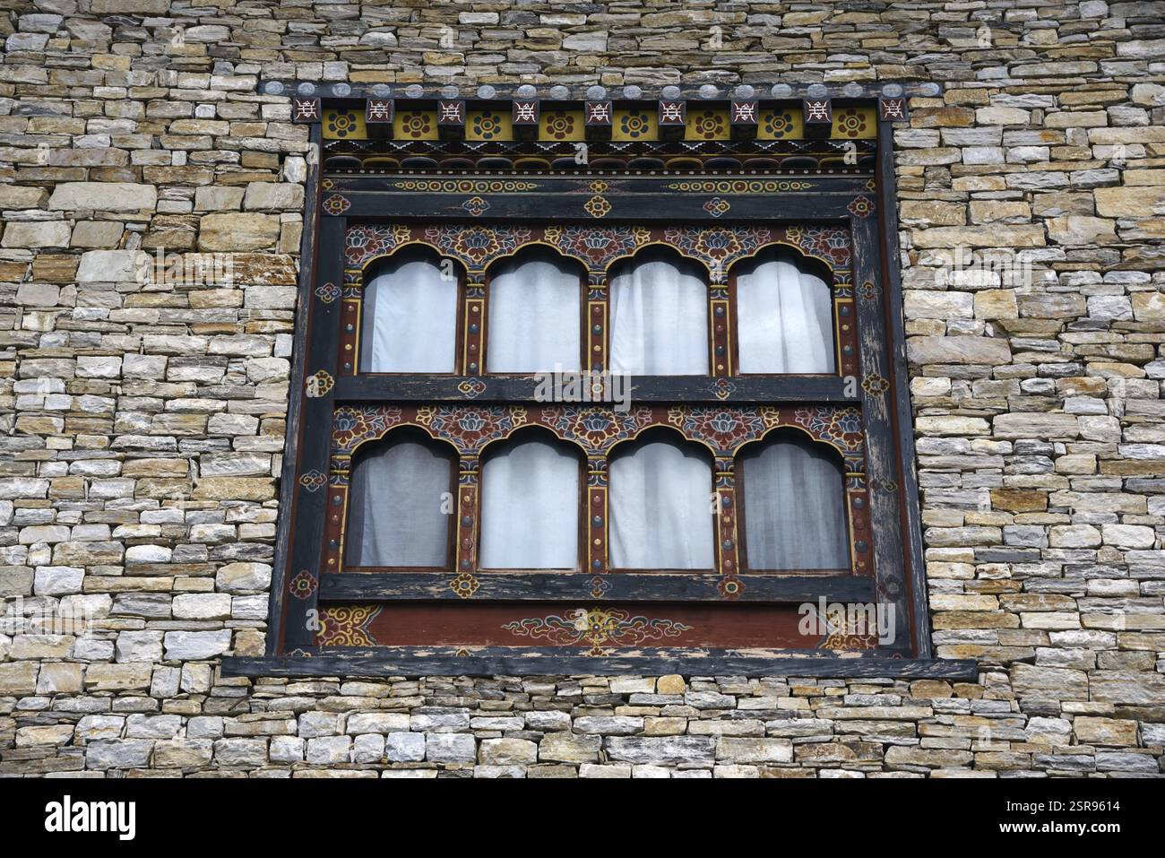 Window, National Museum, Paro, Bhutan, Asia Stock Photo - Alamy