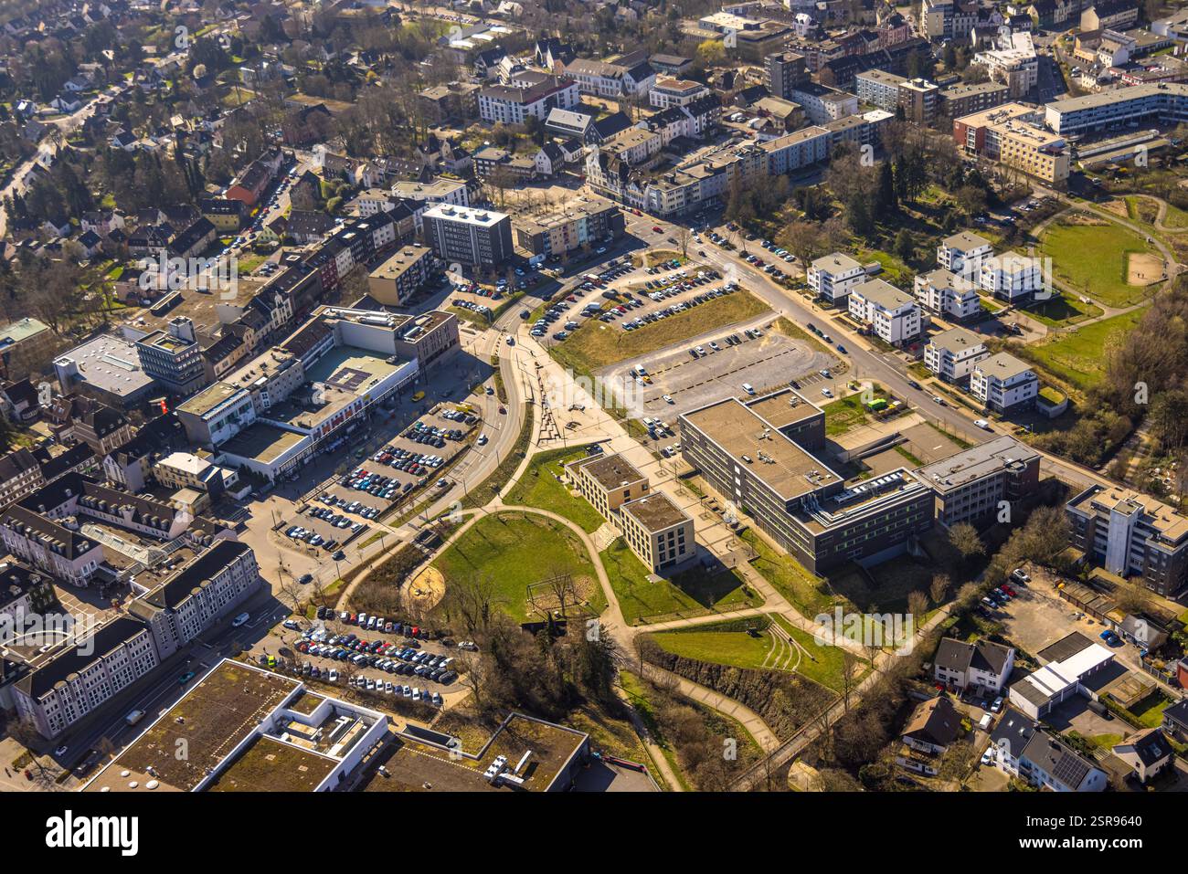 Aerial view, Velbert/Heiligenhaus University Campus, Leubeck ...