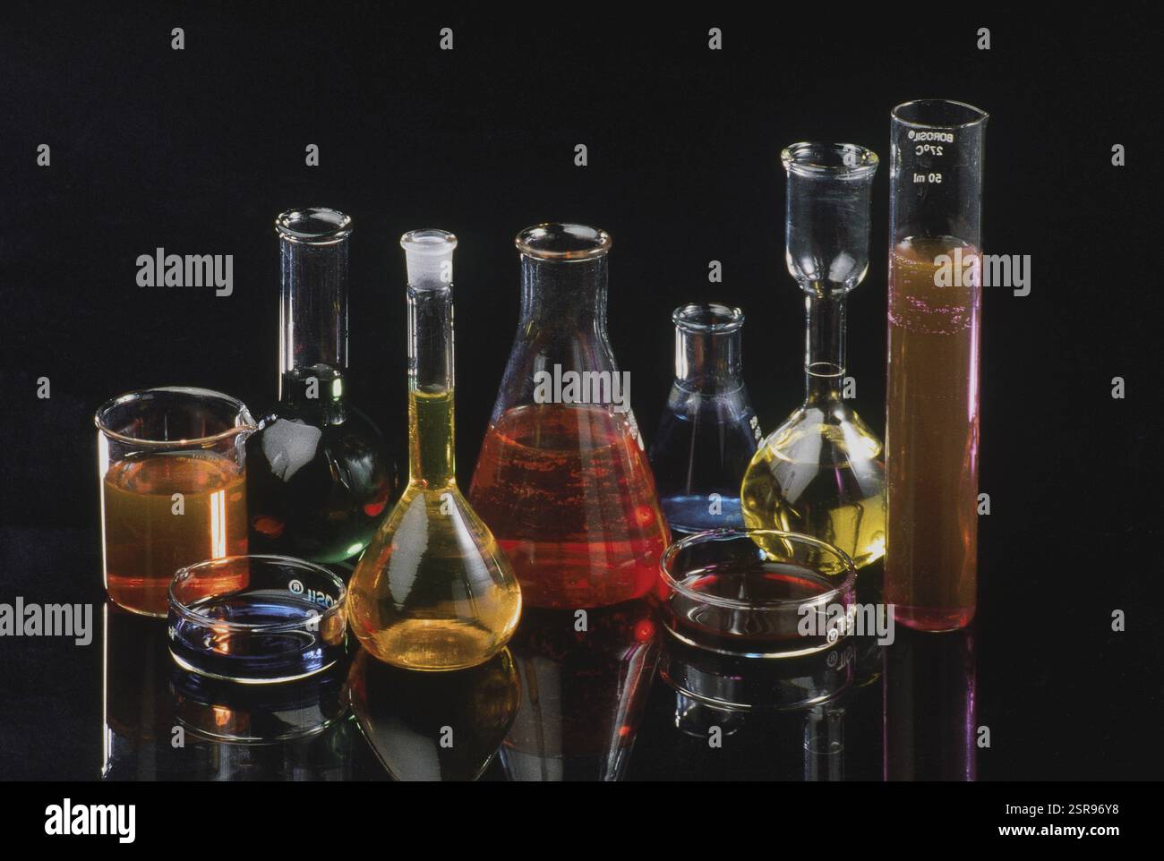 Laboratory flasks, india, asia Stock Photo - Alamy