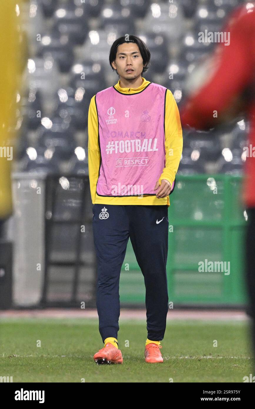 Brussel, Belgium. 13th Feb, 2025. Koki Machida (28) of Union pictured ...
