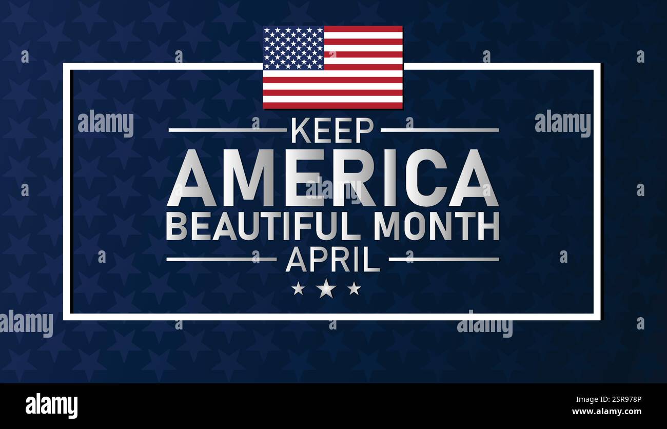Keep America Beautiful Month wallpaper with shapes and typography ...