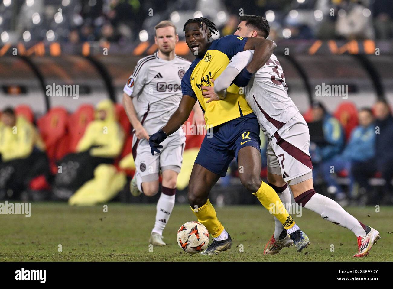 Brussel, Belgium. 13th Feb, 2025. Promise David (12) of Union pictured ...