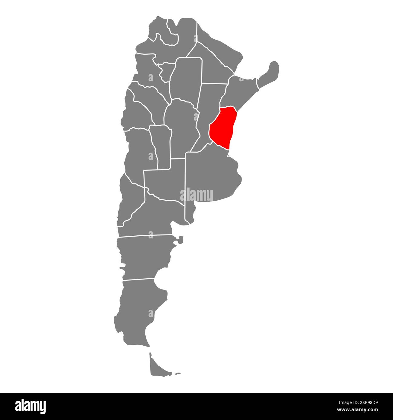 Entre Rios of Argentina map symbol shape, travel web icon vector ...