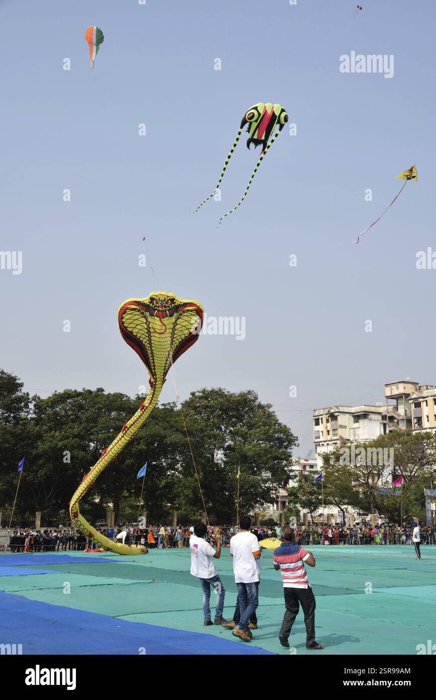 International Kite Festival, Tithal, Valsad, Gujarat, India, Asia Stock ...