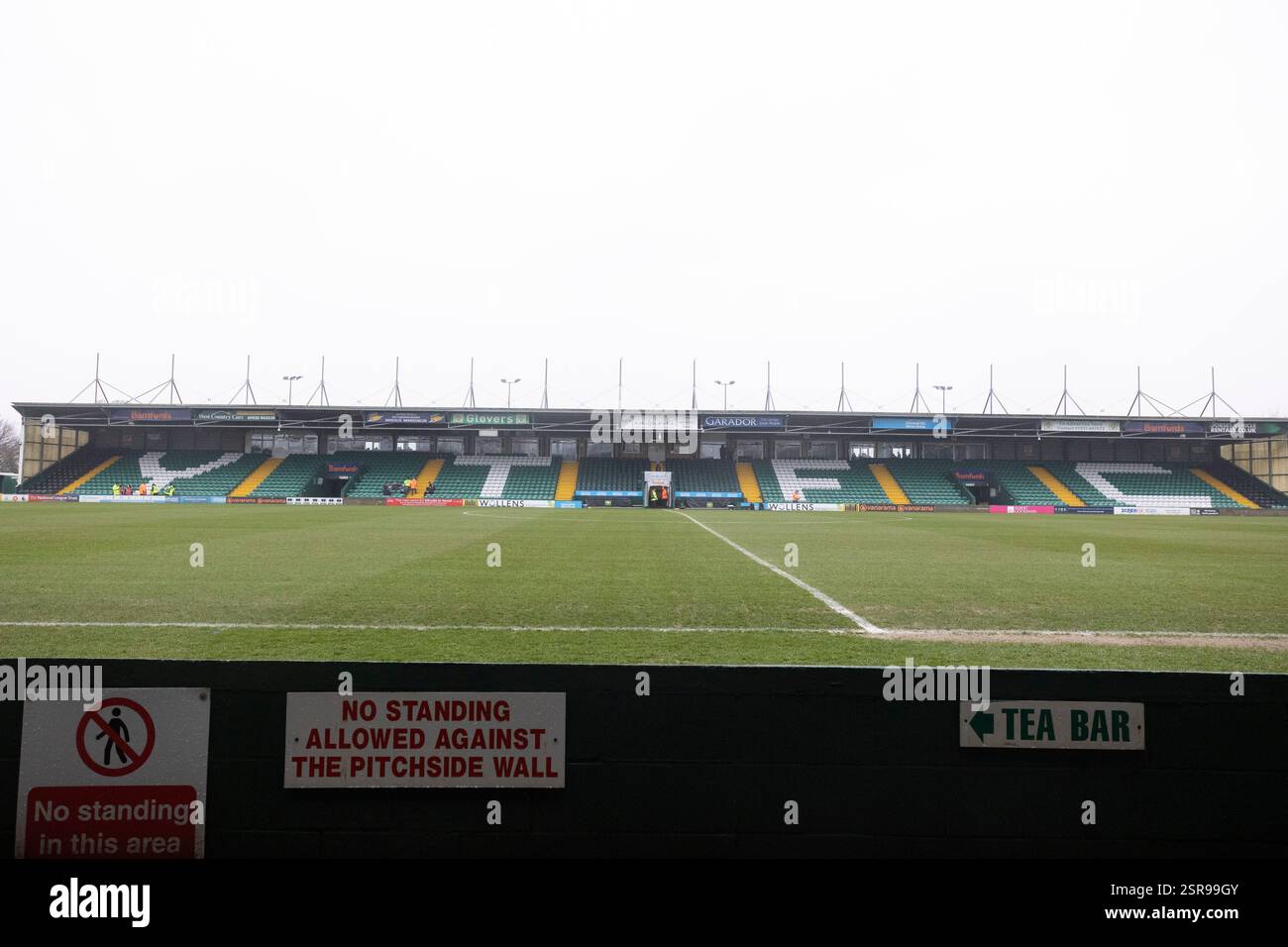 General View of inside Huish Park before the National League match at ...