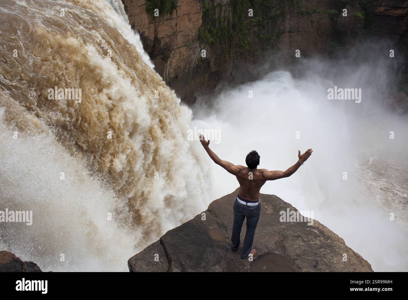 Waterfall in gokak, karnataka, india, asia Stock Photo - Alamy