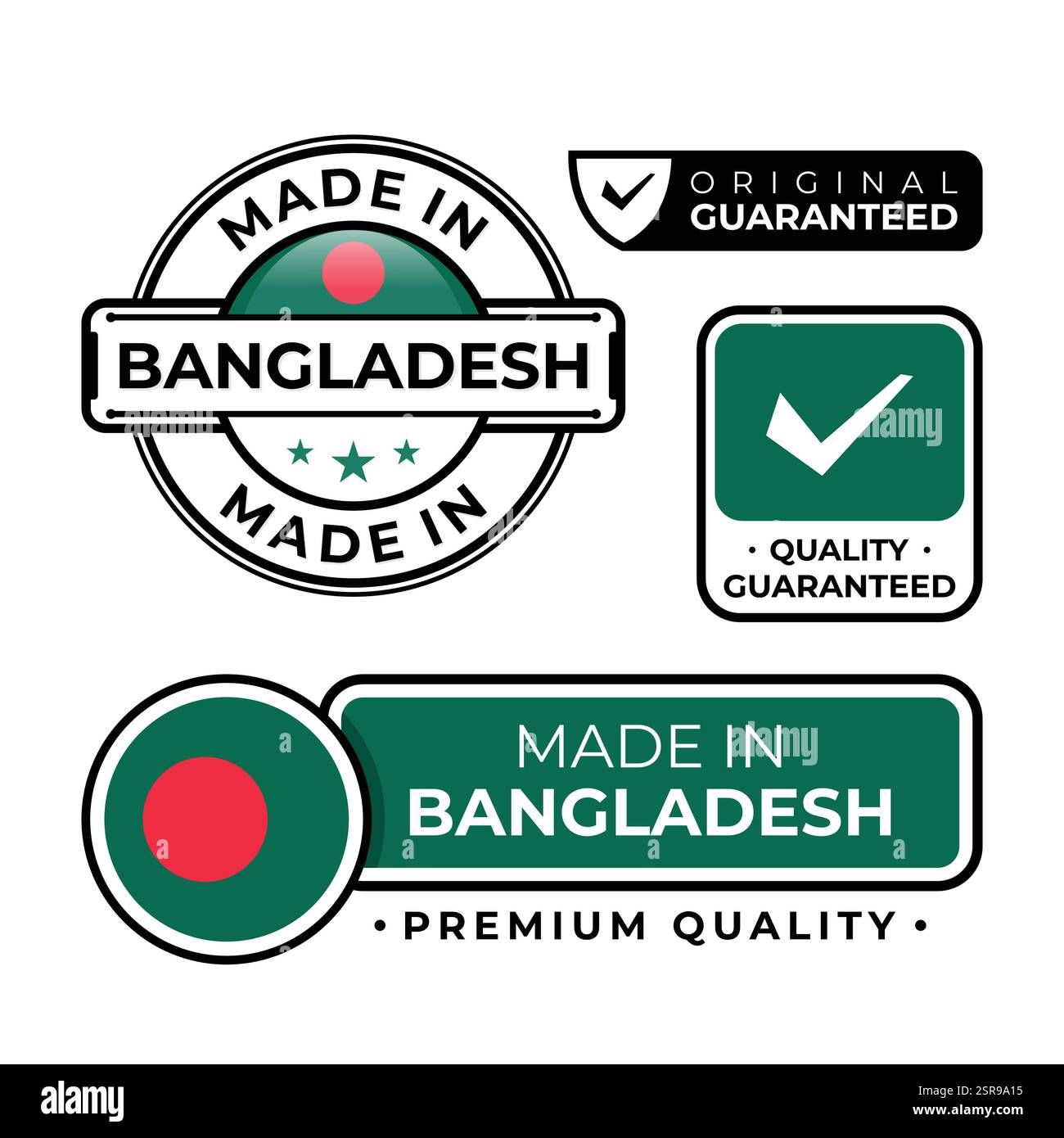 Badge bundle made in Bangladesh label icon emblem isolated on white ...