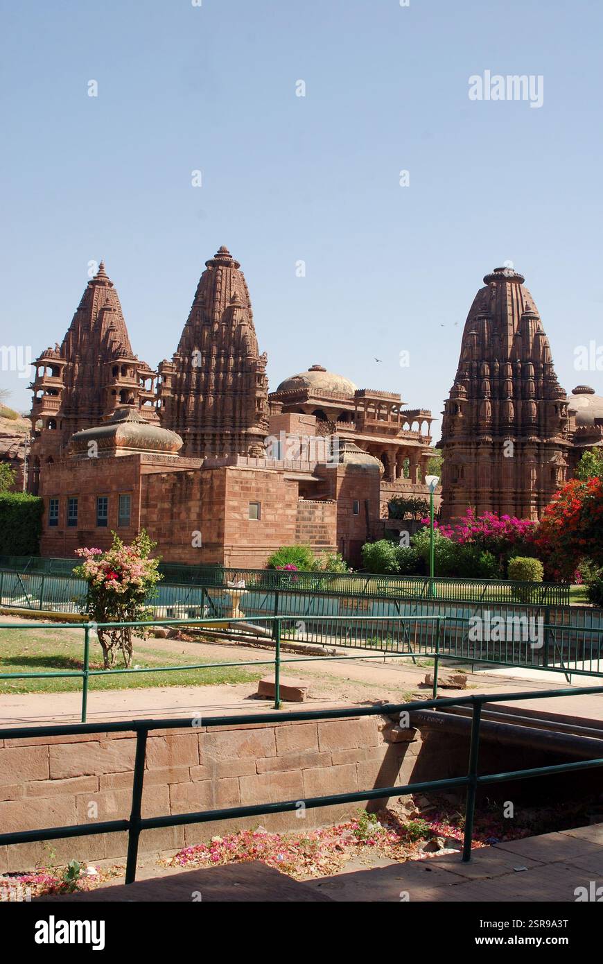 Chhattrian or cenotaphs of old rulers of Marwar in Mandor Mandore ...