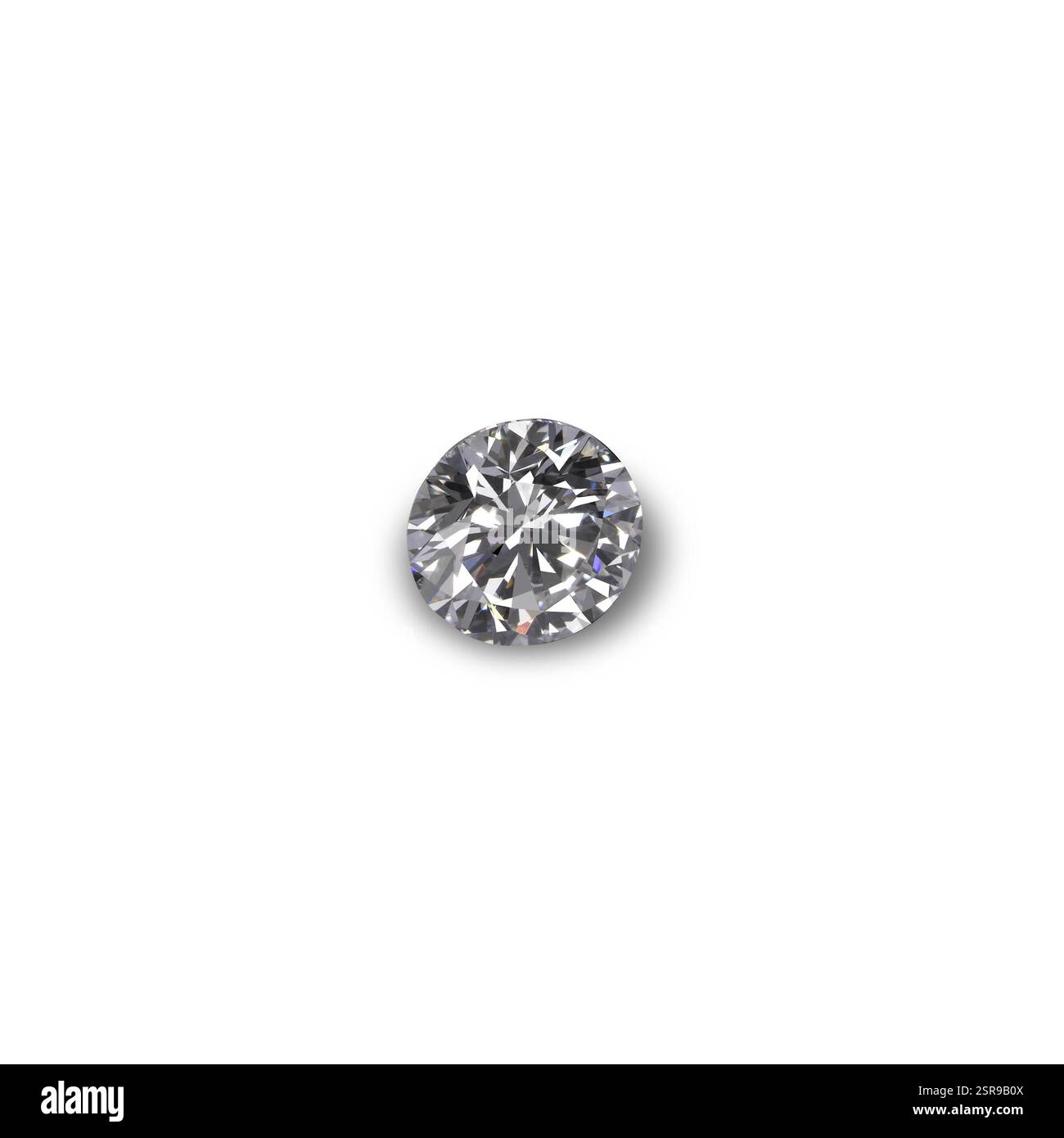 Diamond on white background Stock Photo - Alamy