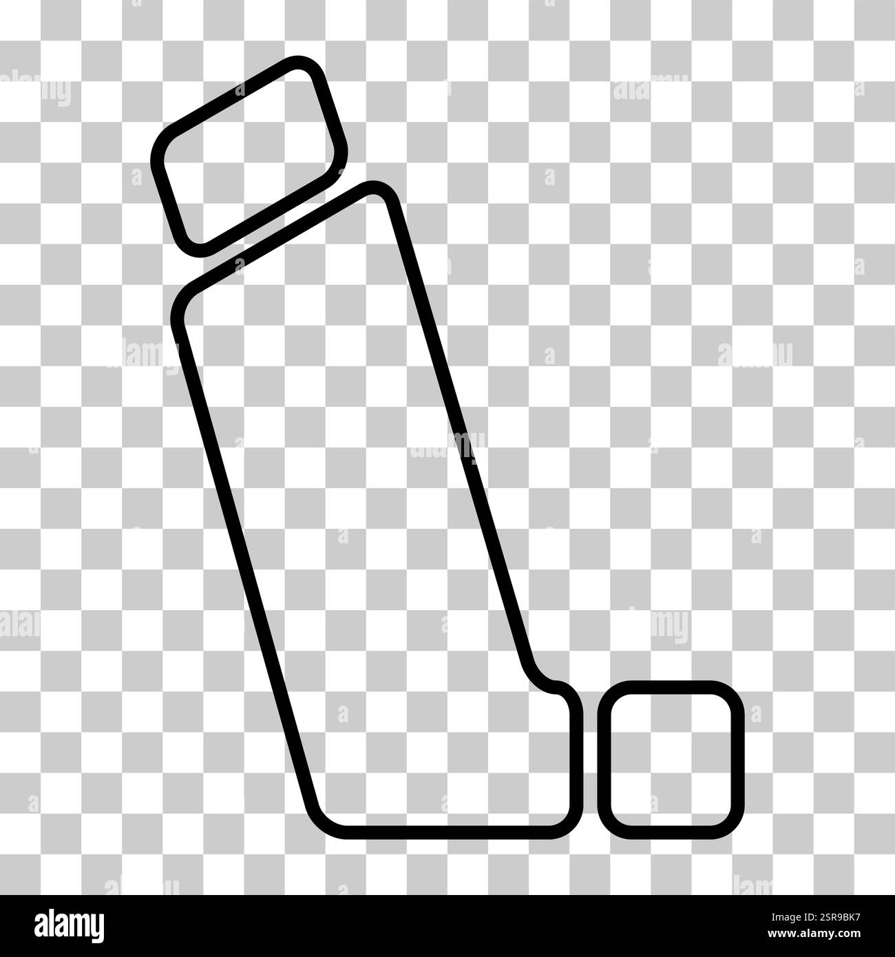 Asthma inhaler design icon, medicine health care sign, graphic vector ...