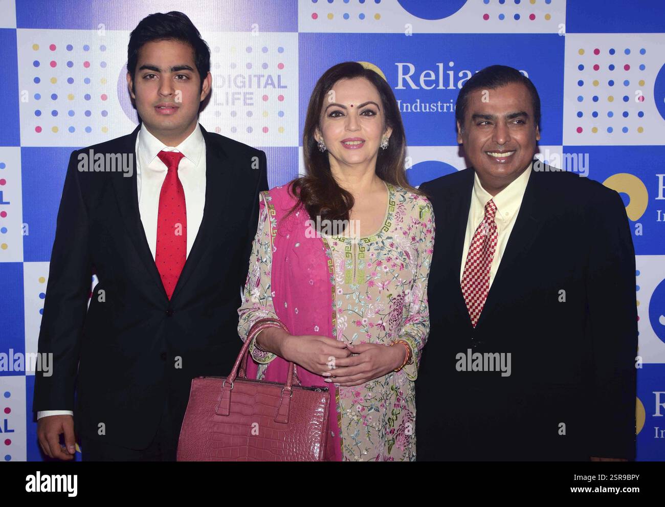 Reliance Industries Limited Chairman Mukesh Ambani Nita Ambani Akash Ambani Annual General ...