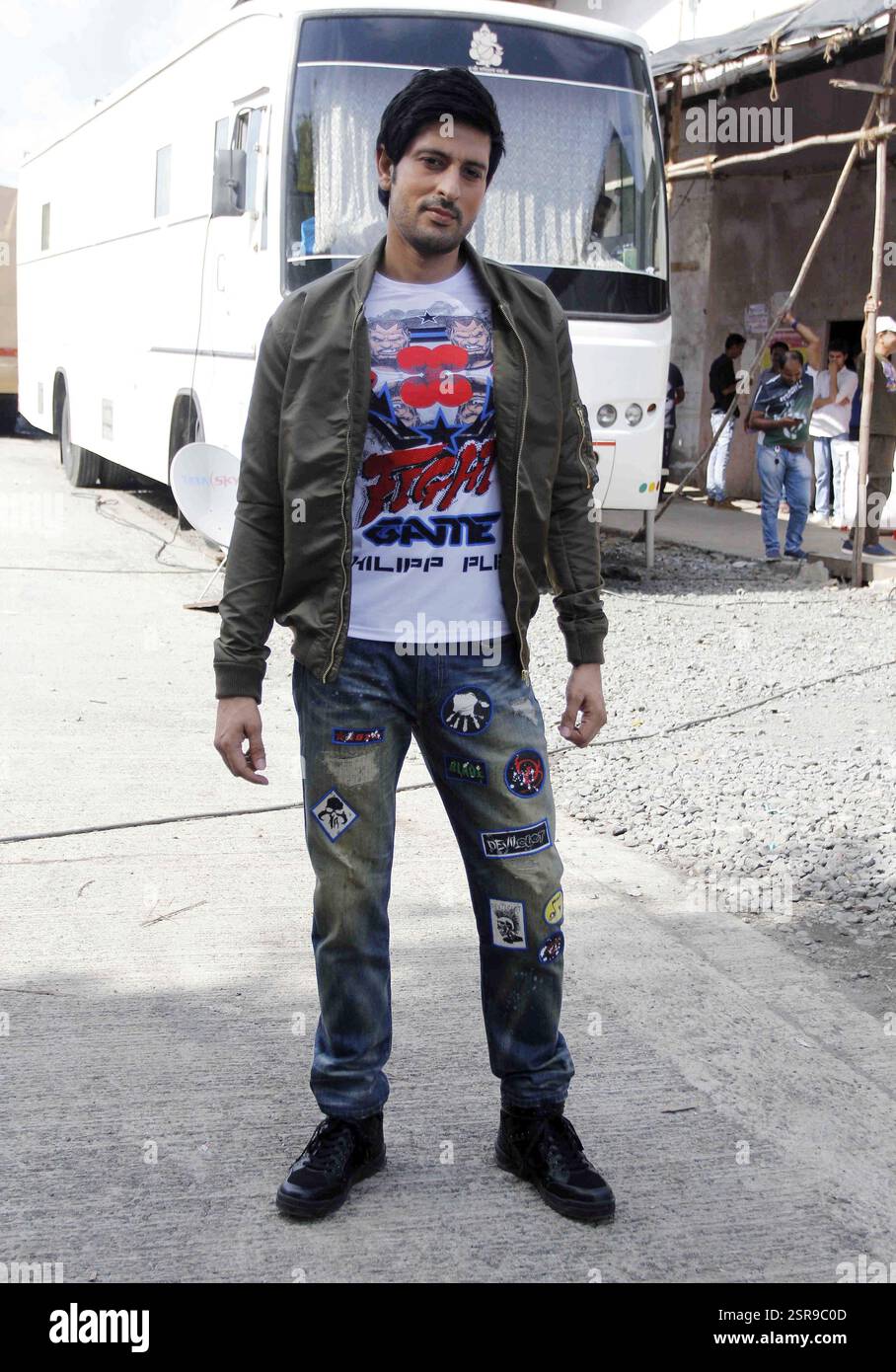 Bollywood actor Rishi Bhutani during the on location shoot of upcoming ...