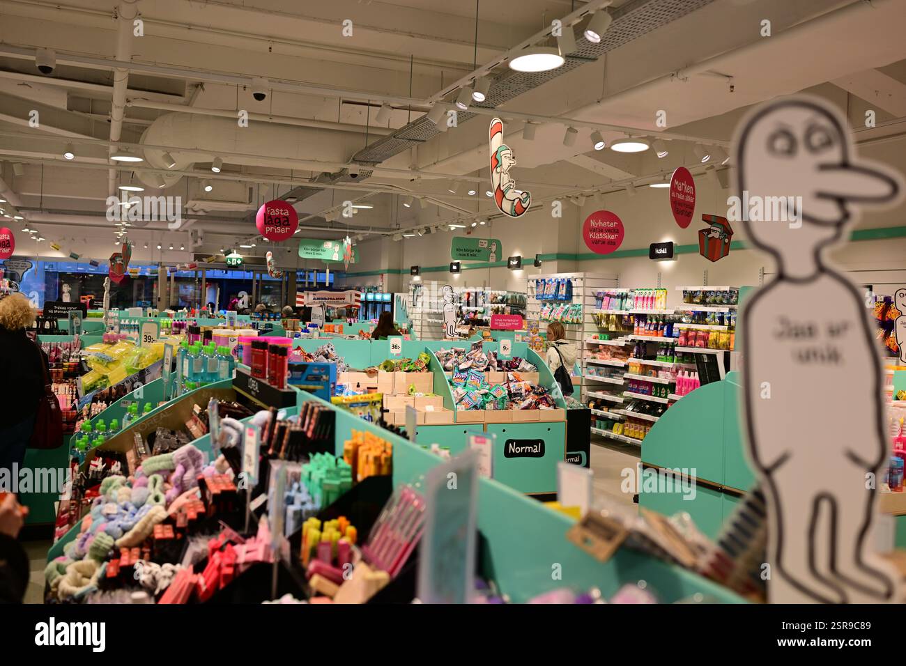 Helsingborg, Skåne, Sweden. February 14 2025. Inside the store "Normal ...