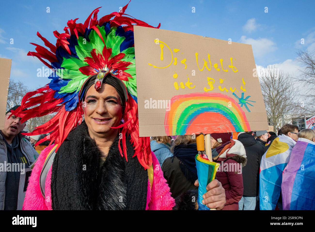 Thousands of queer activists marched through central Berlin on Saturday ...