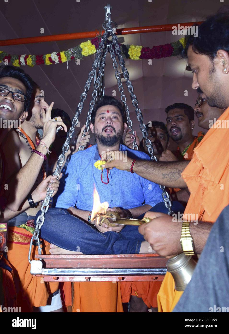 Marathi actor Swapnil Joshi visits GSB seva mandal to offer prayer on the occasion of Ganesh ...