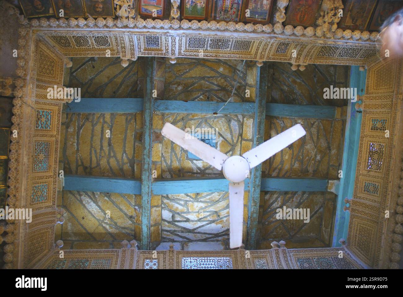 Ceiling of traditional house, Jaisalmer, Rajasthan, India, Asia Stock ...