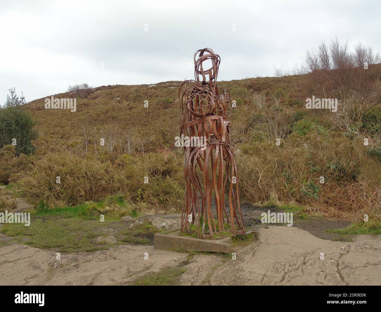 The "Iron Man" sculpture, also known as the "Tin Man," is a landmark on ...