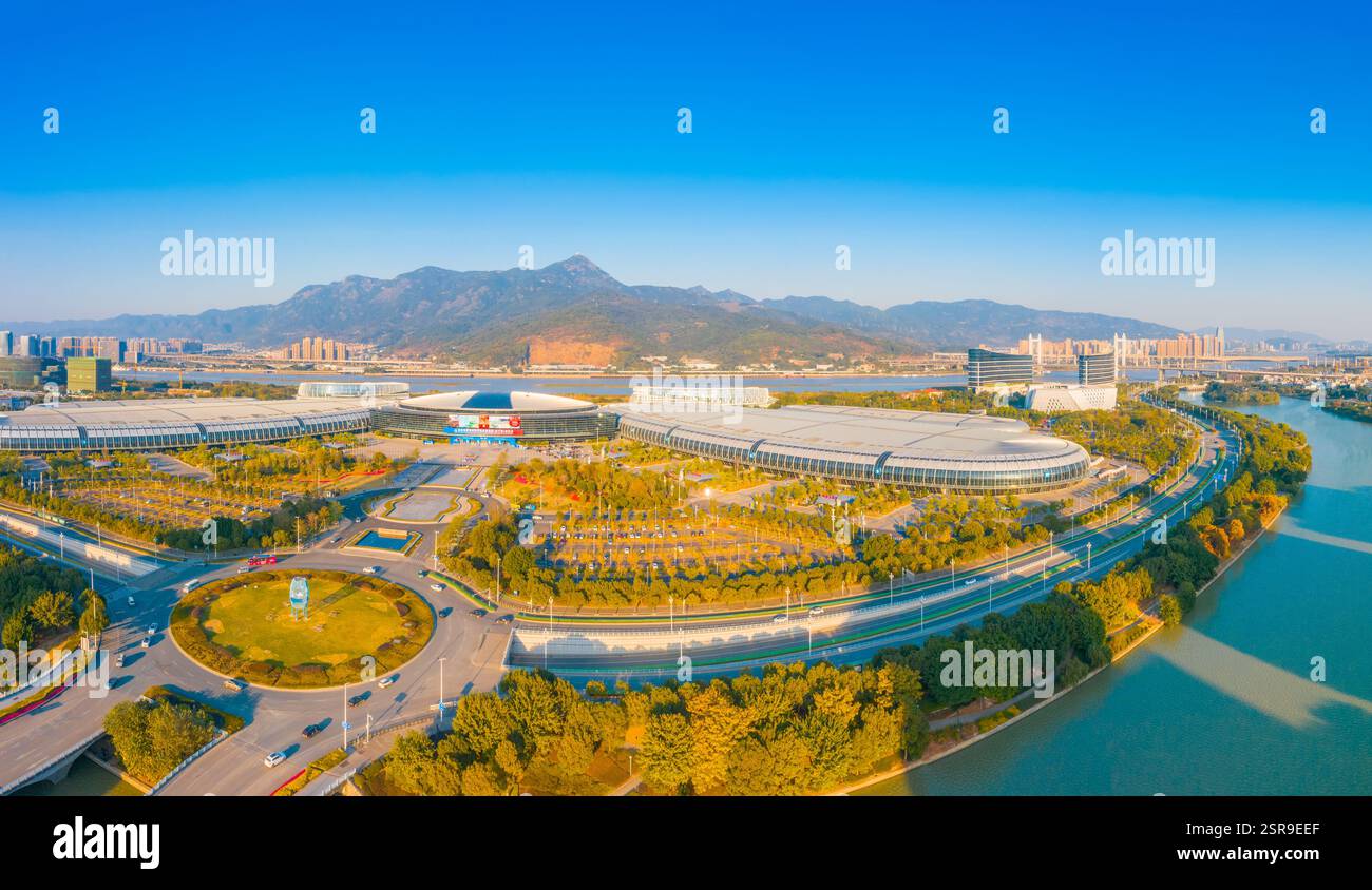 Aerial view of Straits International Convention and Exhibition Center ...