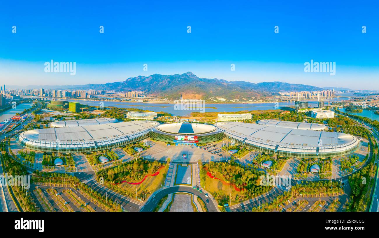 Aerial view of Straits International Convention and Exhibition Center ...