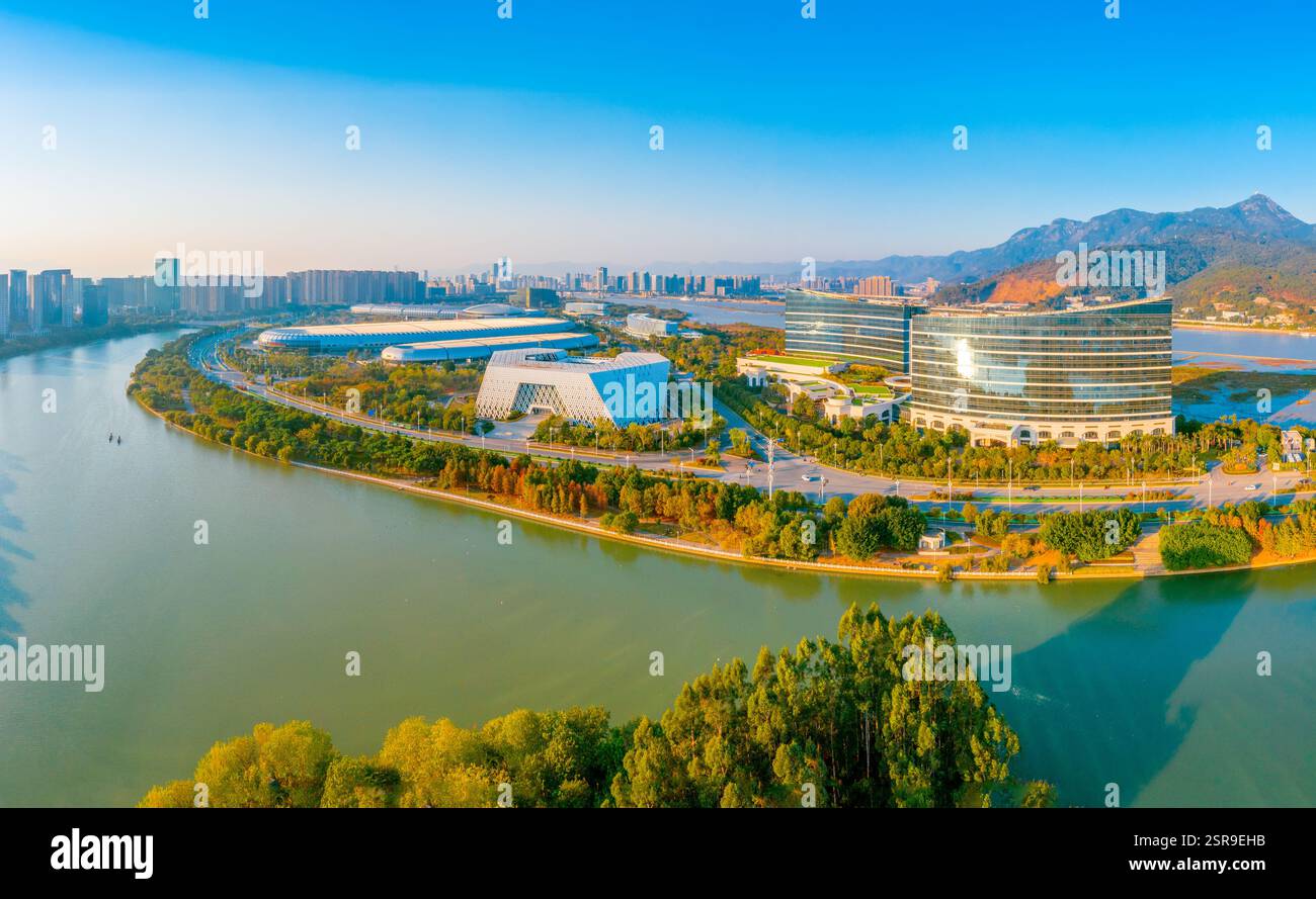 Aerial view of Straits International Convention and Exhibition Center ...