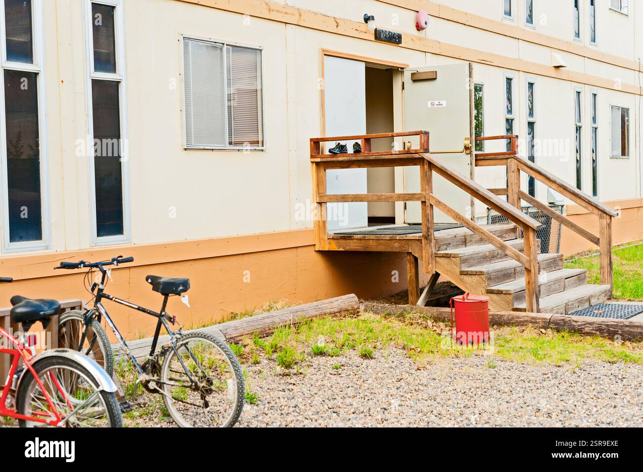 Front door of the BLM Alaska Fire Service, Galena Zone Headquarters ...