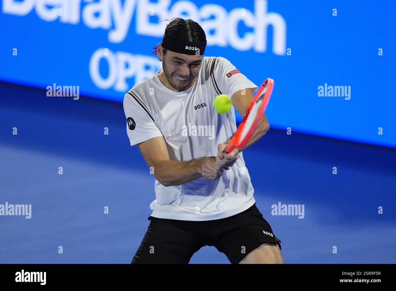 Delray, Beach, FL, USA. 14th Feb, 2025. Taylor Fritz (USA) in action ...