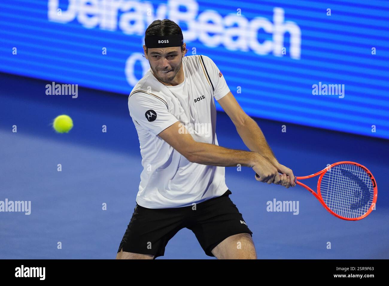 Delray, Beach, FL, USA. 14th Feb, 2025. Taylor Fritz (USA) in action ...