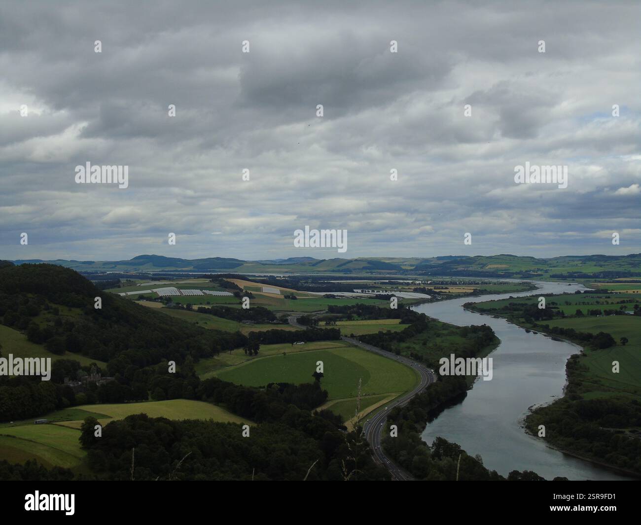 The River Tay and M90 from Moncreiffe Castle, Perth and Kindross ...