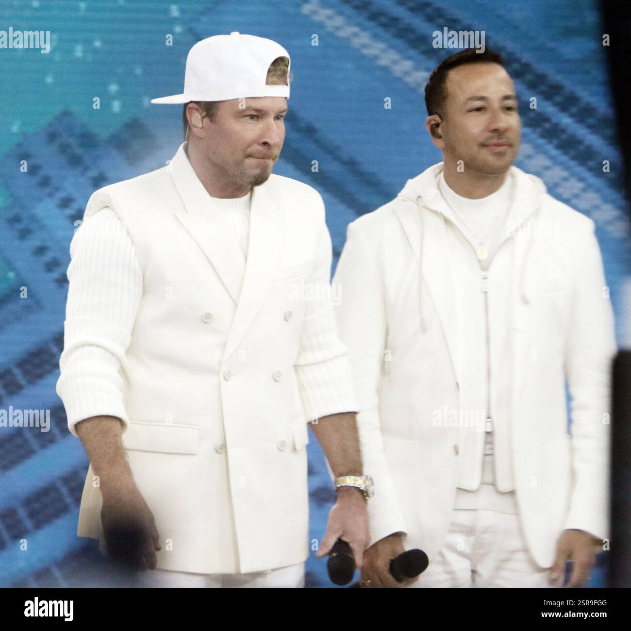 February 14, 2025 Kevin Richardson, Brian Littrell, Howie Dorough of ...