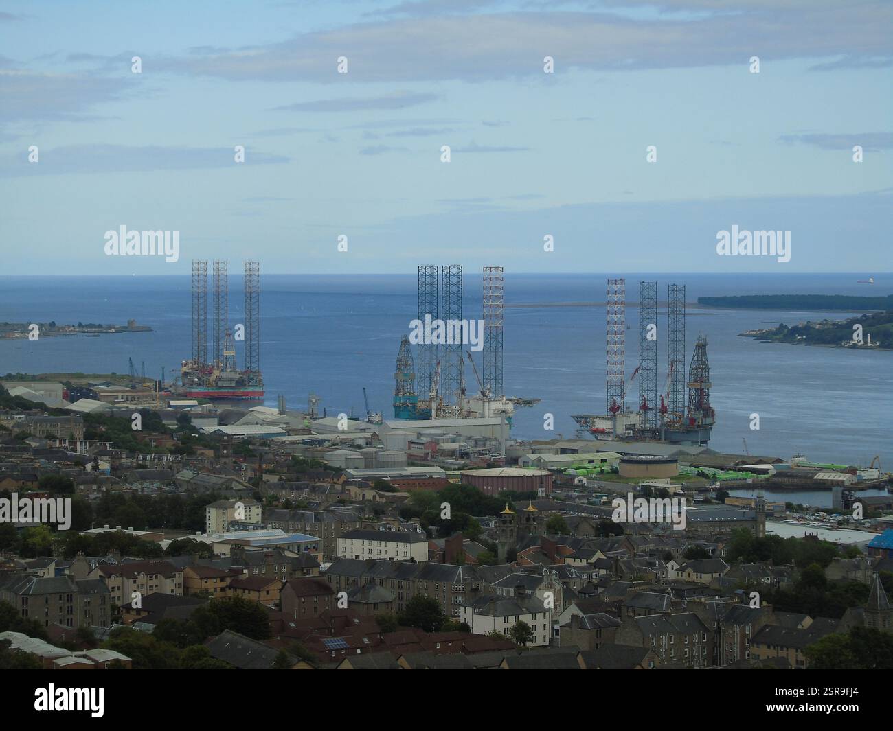 North Sea Oil and Gas Rigs on the River Tay: Dundee, Angus, Scotland ...