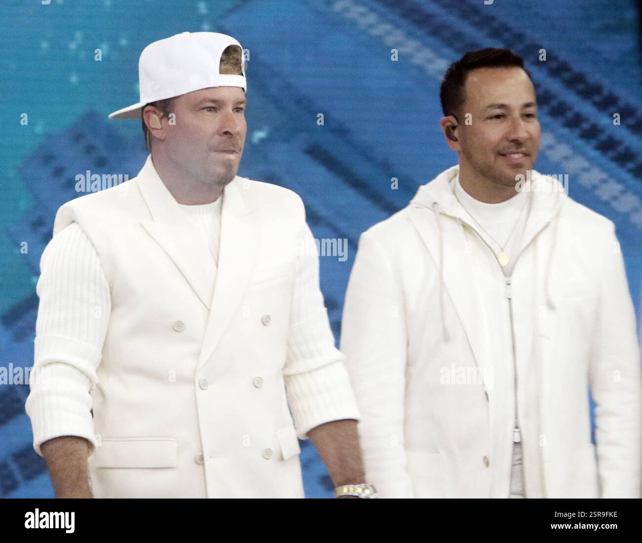 February 14, 2025, Brian Littrell, Howie Dorough of Backstreet Boys ...