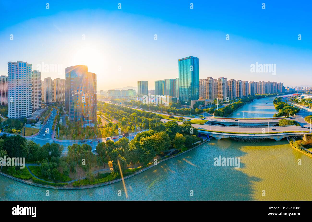 Aerial photography of the suburbs of Fuzhou, Fujian Province, China ...