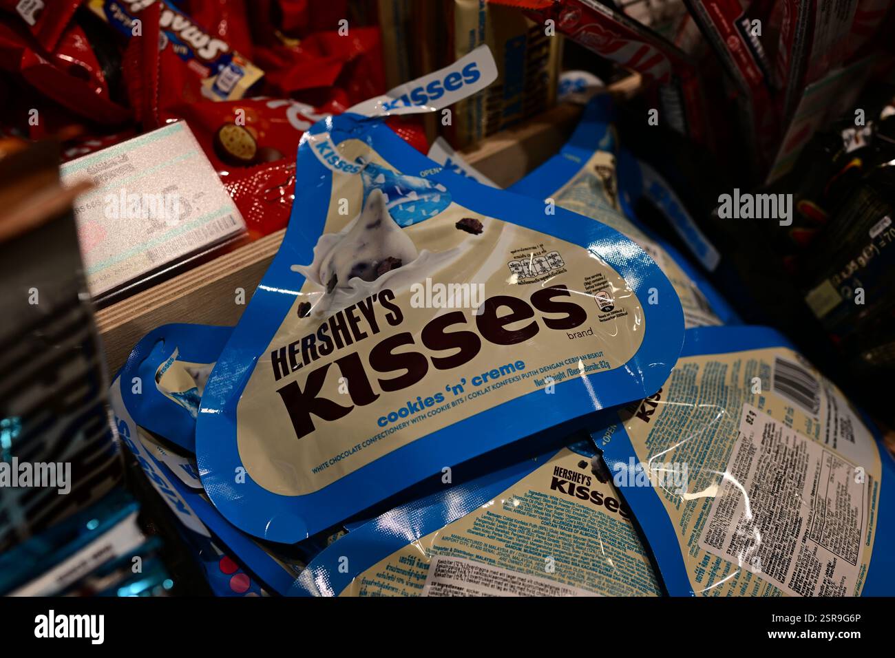 Helsingborg, Skåne, Sweden. February 14 2025. Inside the store "Normal". Hershey kisses Stock ...