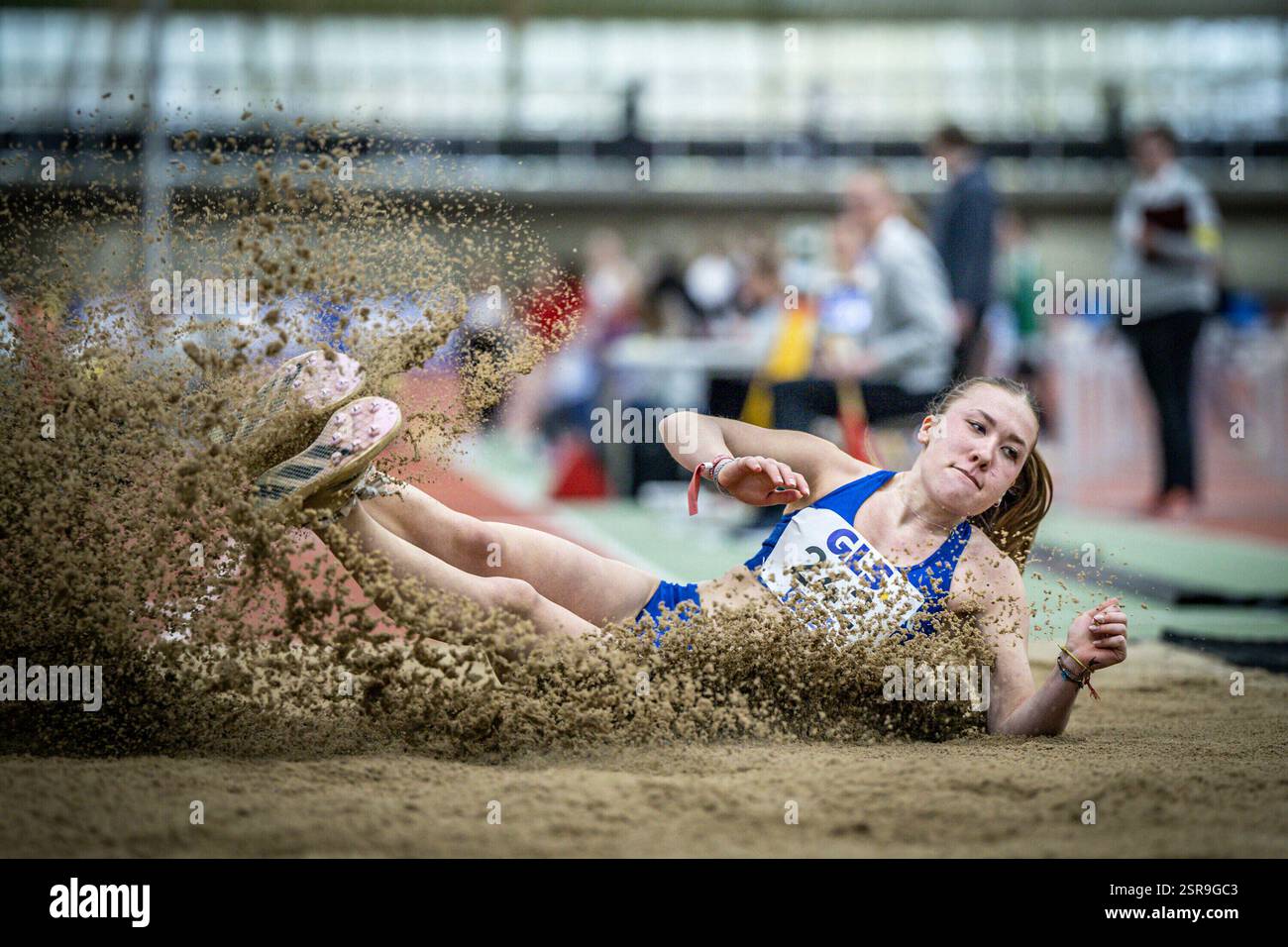 Dortmund, Deutschland. 15th Feb, 2025. Hannah D`aveta (TB Wiesbaden ...