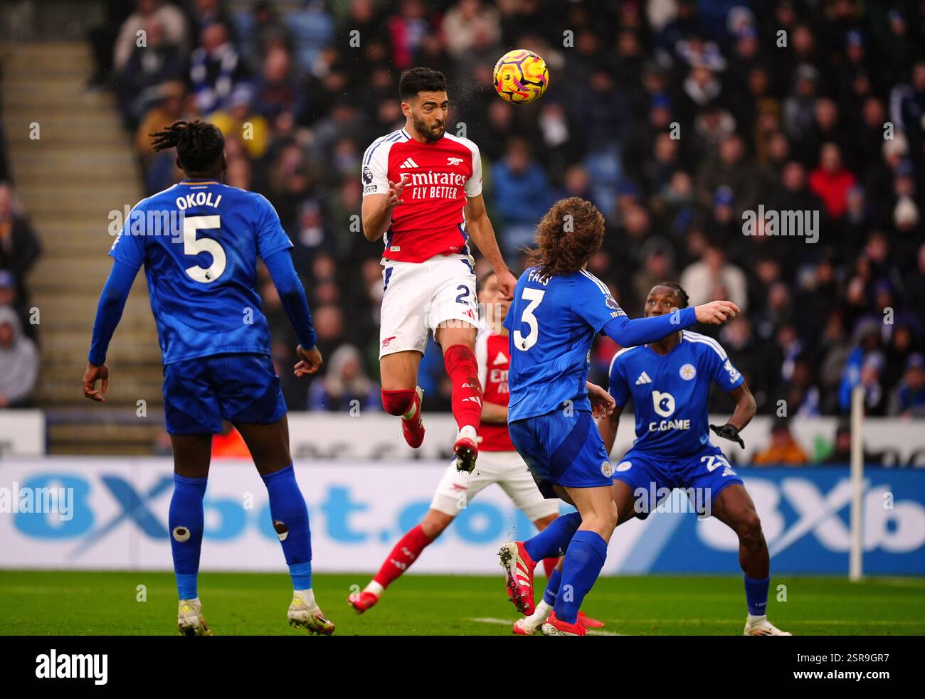 Arsenal's Mikel Merino scores their side's first goal of the game ...