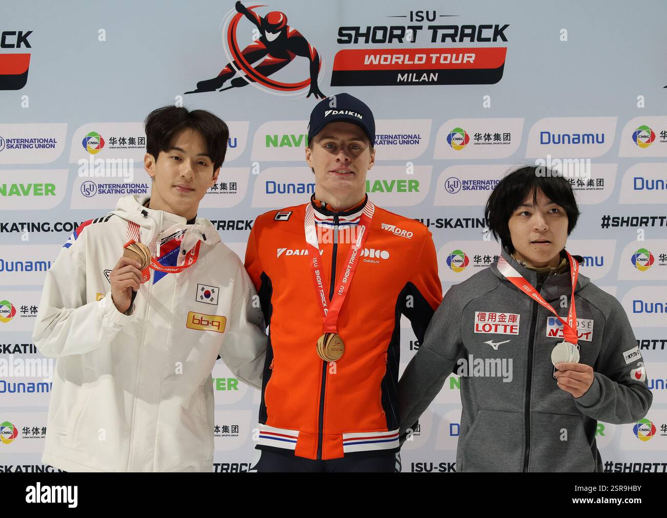 Milan, Italy. 15th Feb, 2025. ISU Short Track World Tour 2025 Final ...