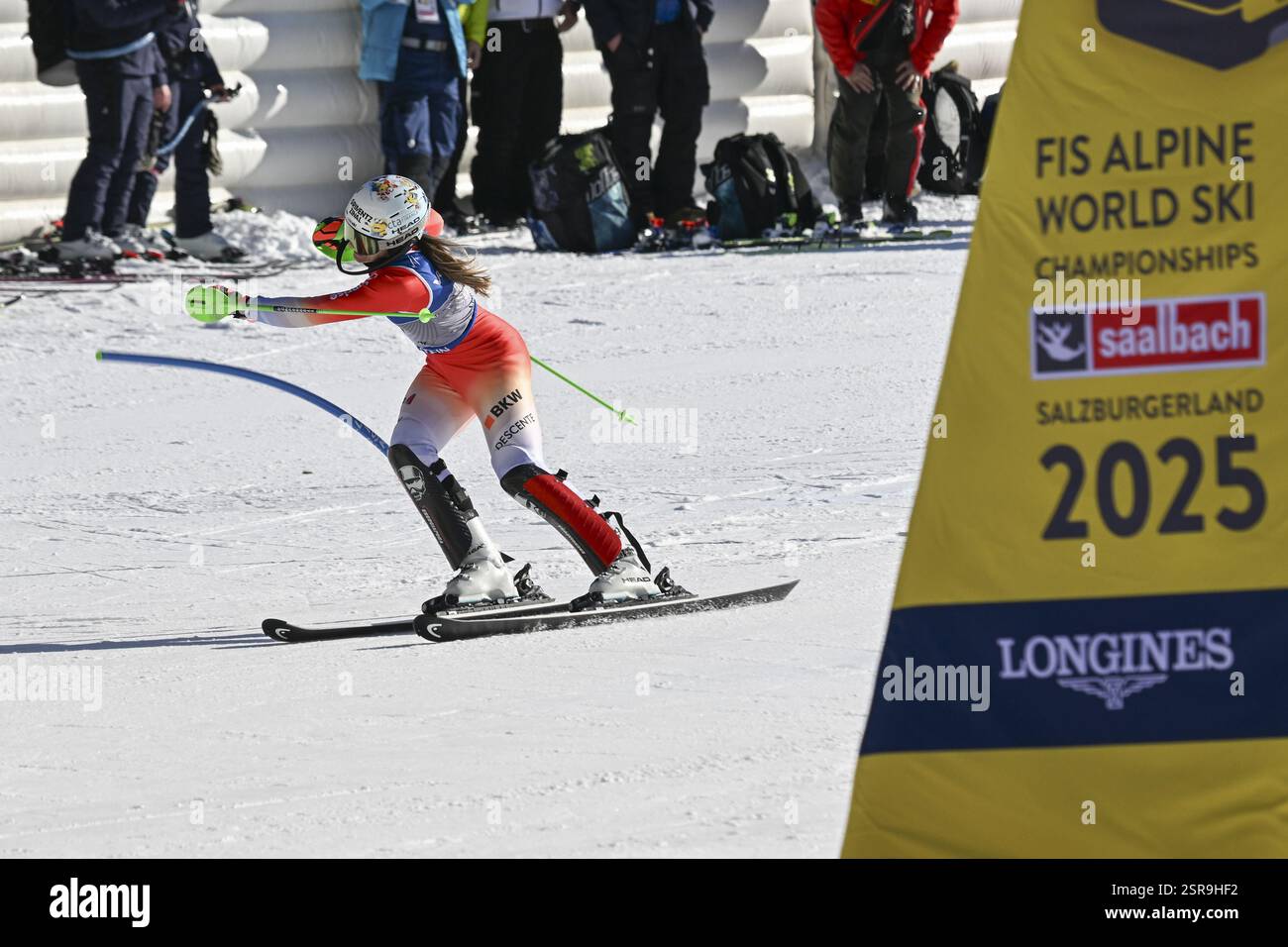 SAALBACH-HINTERGLEMM, AUSTRIA - FEBRUARY 15: Camille Rast of ...