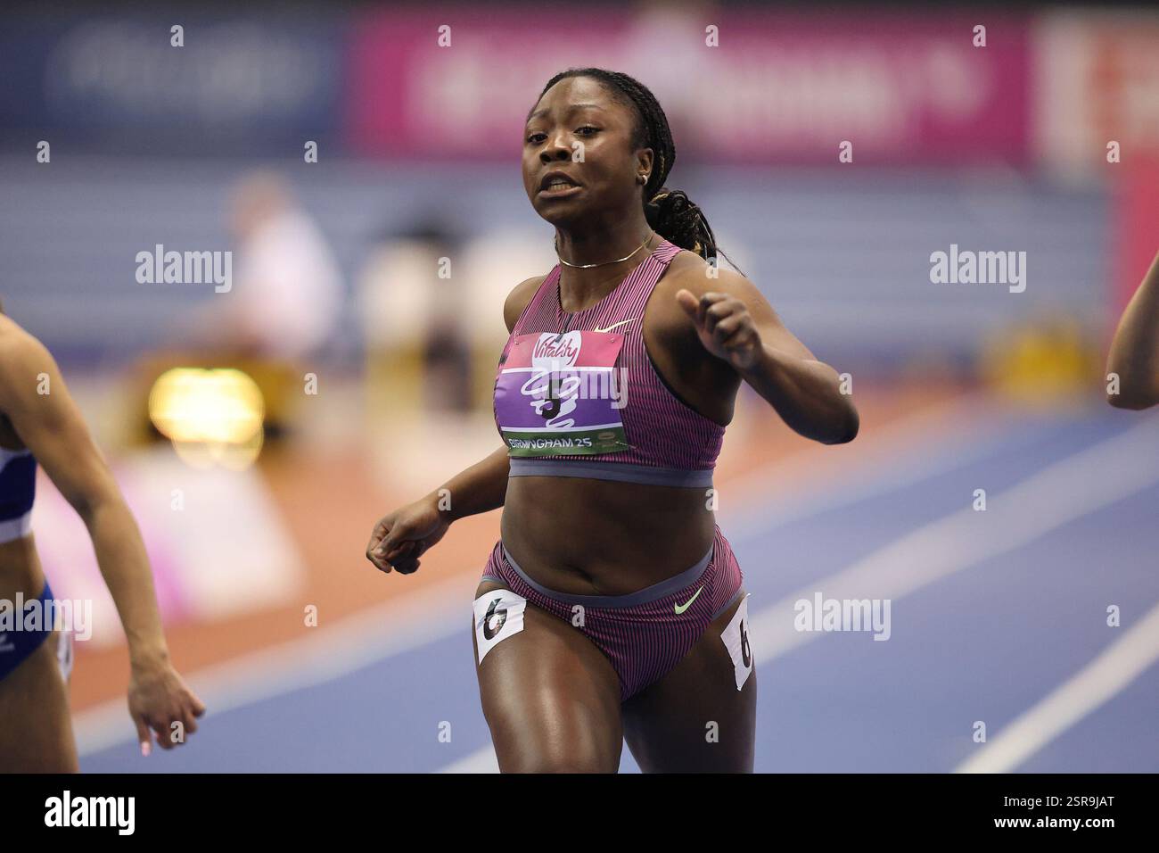 Mabel Akande in the 60m final during the Keely Klassic Event at ...