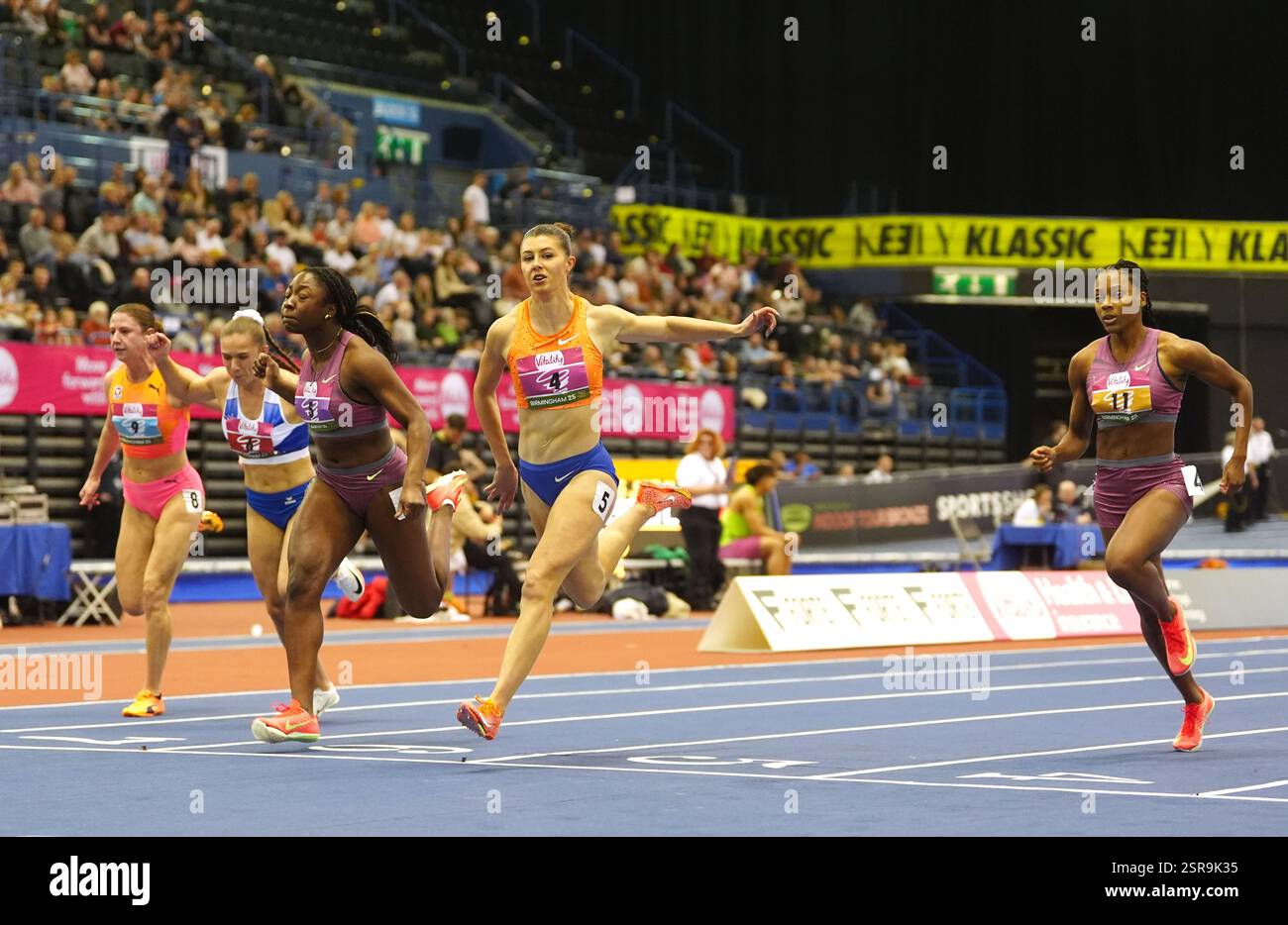 Amy Hunt wins the Women's 60m final during The Keely Klassic at the ...